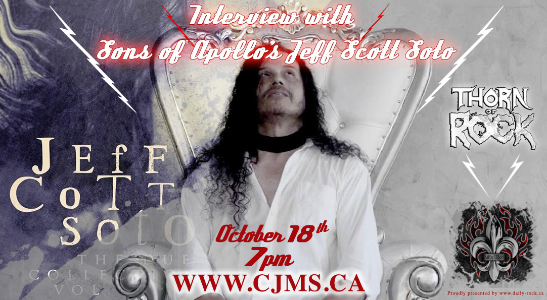 Entrevue avec Jeff Scott Soto (Sons of Apollo)